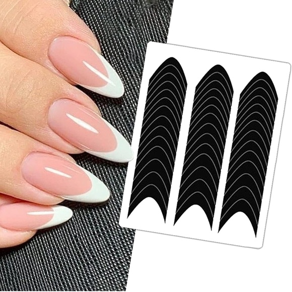 Bath & Body | Round French Manicure Nail Tip Guides Selfadhesive 35 ...